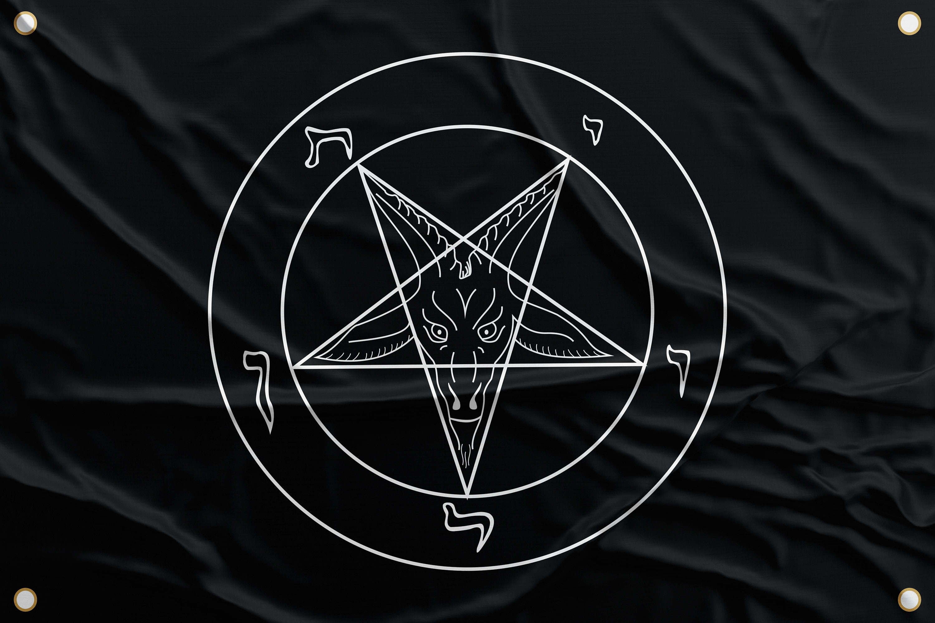 Baphomet Church Flag Banner | Satan Flag Banner | High Quality ...