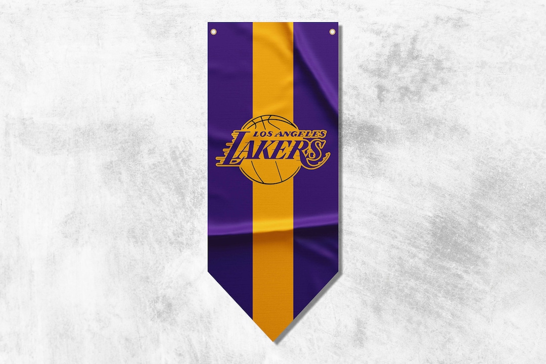 Los Angeles Lakers Pennant Flag Banner | Basketball Banner | High ...