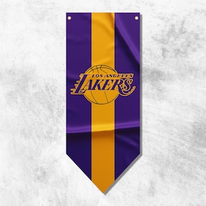 Los Angeles Lakers Pennant Flag Banner | Basketball Banner | High ...