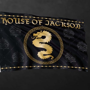 Personalized Medieval Style Family Flags | Custom Flag | Customized ...