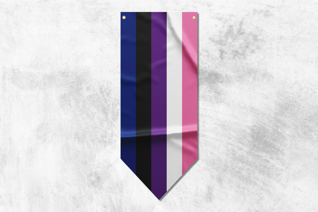Genderfluid Pennant Flag Banner | Pride Flag Banners | High Quality ...