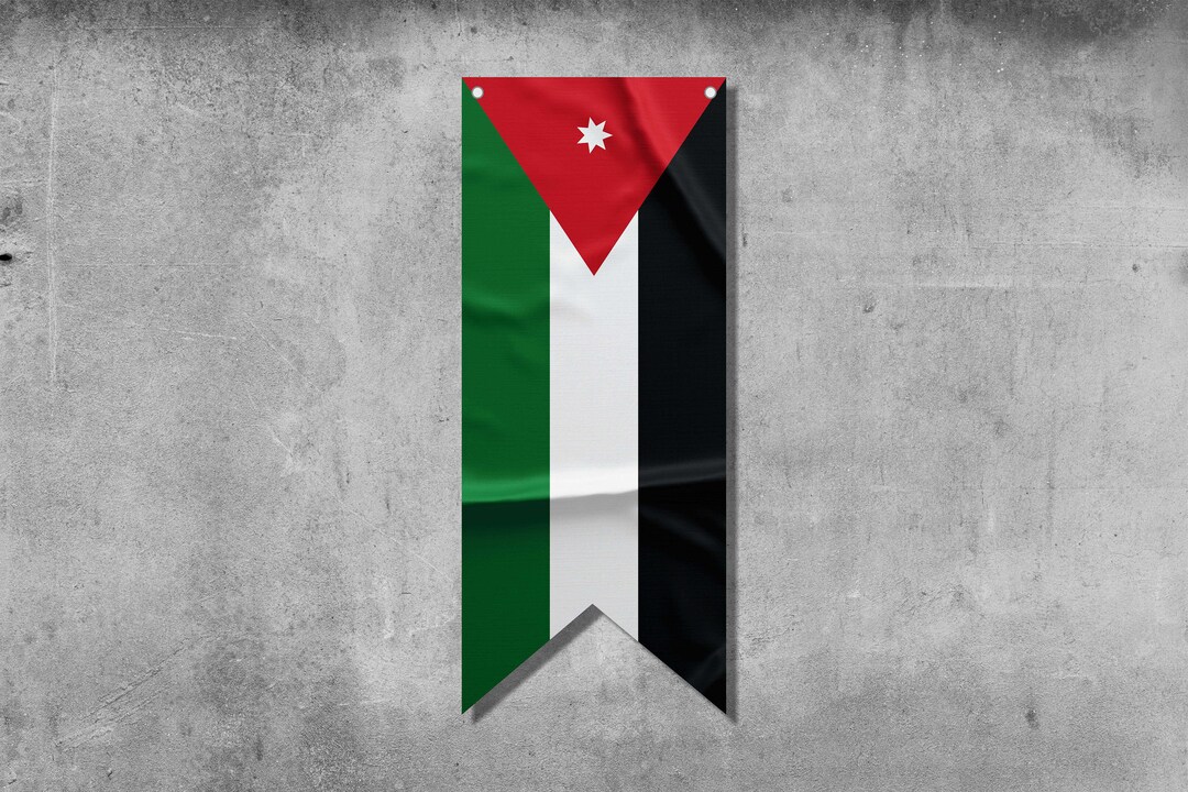 Jordan Pennant Flag Banner | Country Flag Banner | High Quality ...