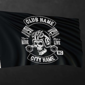 Customized Motorcycle Club Flags | Biker Club Flags | Customized Flags ...
