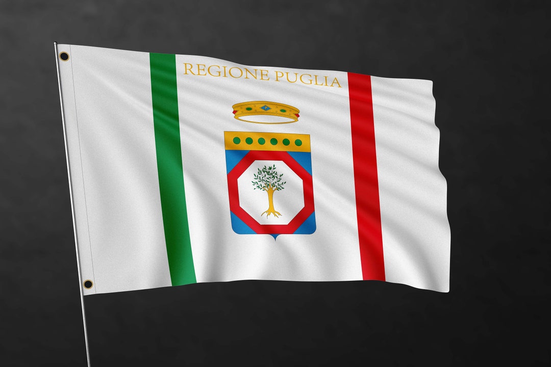 Apulia Flag Banner | Italy Region Flags | High Quality Materials - Etsy