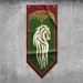 LOTR Gondor Pennant Flag High Quality Materials Size: 50x120 Cm - Etsy