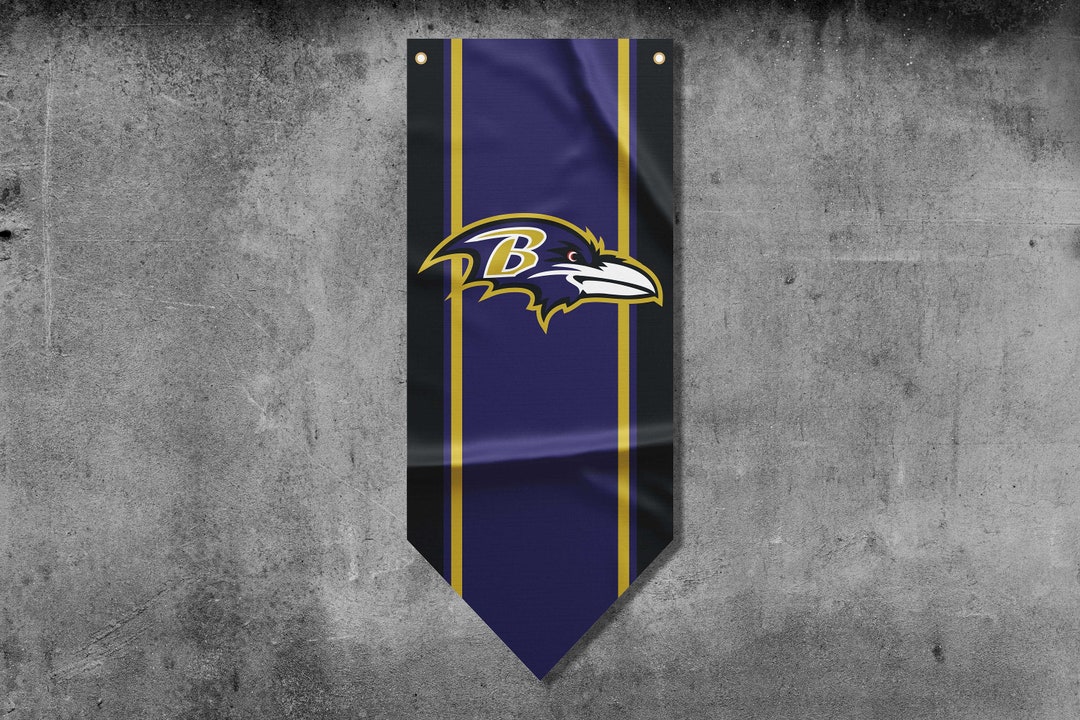 Baltimore Ravens Pennant Flag Banner | Football Team Banner | High ...