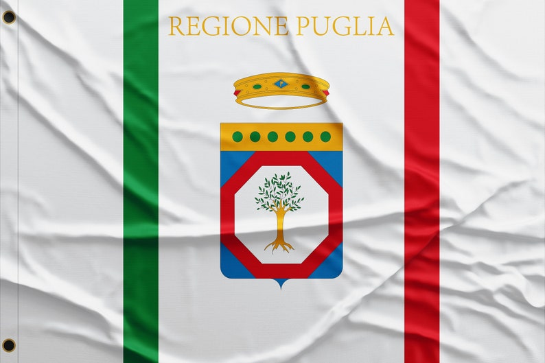 Apulia Flag Banner Italy Region Flags High Quality - Etsy