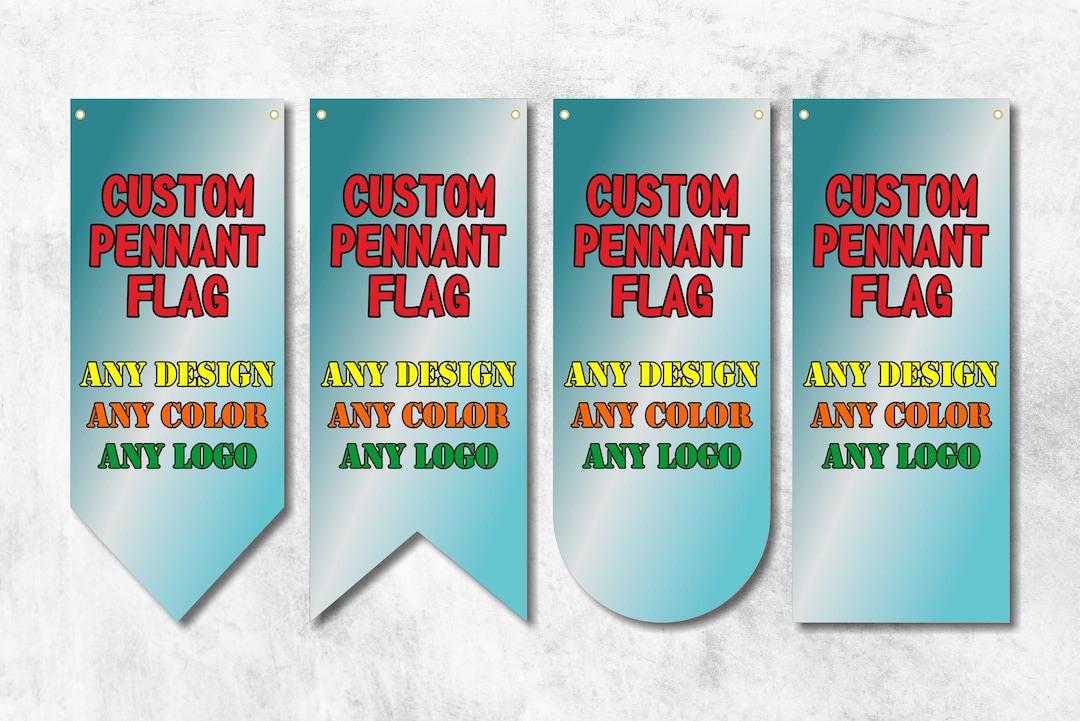 Customizable Pennant Flags | Personalized Swallowtail Pennants | High ...