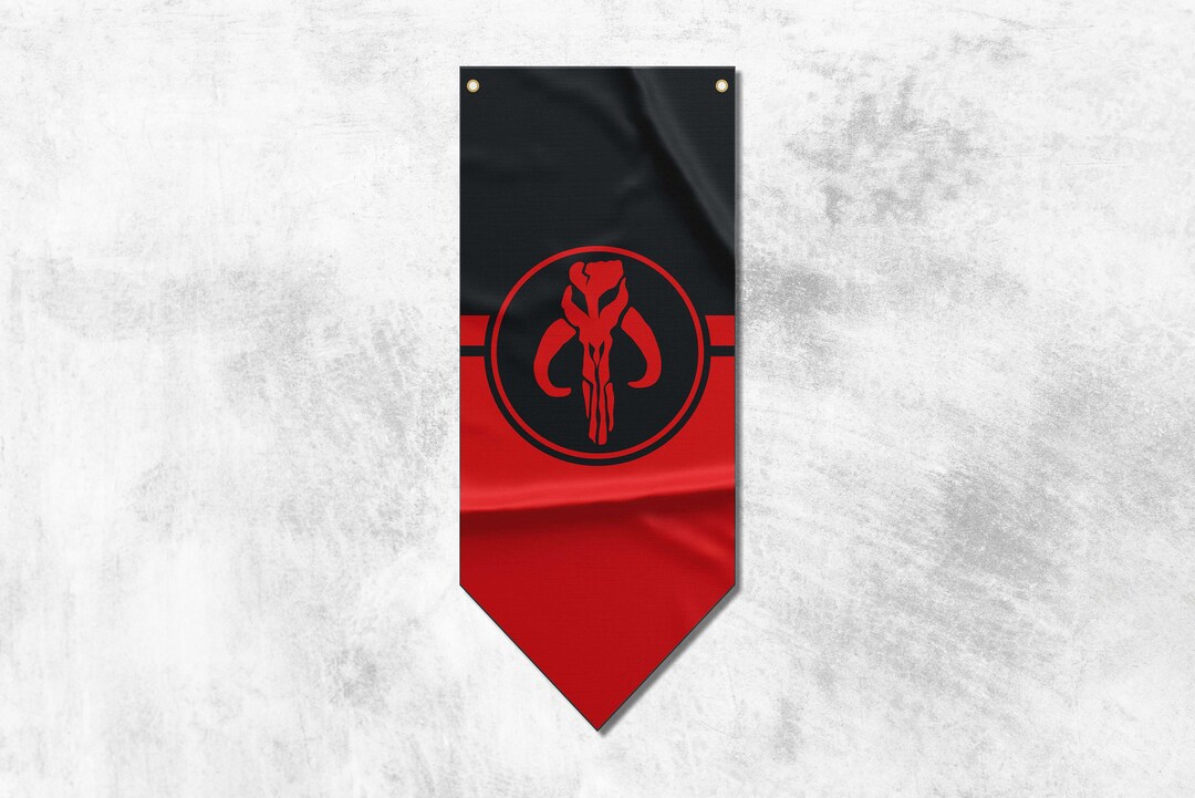Boba Fett Crest Mandalorian Pennant Flag Banner High Quality Materials ...