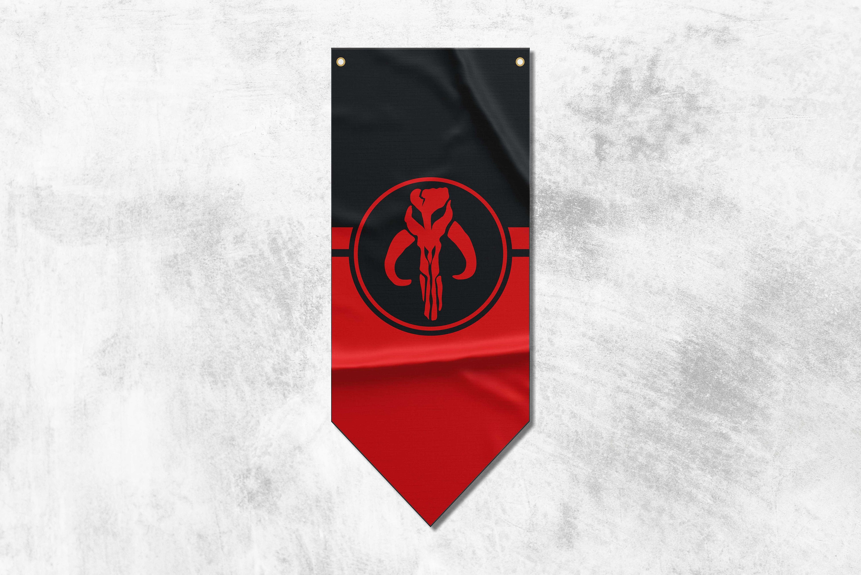Boba Fett Crest Mandalorian Pennant Flag Banner High Quality - Etsy UK