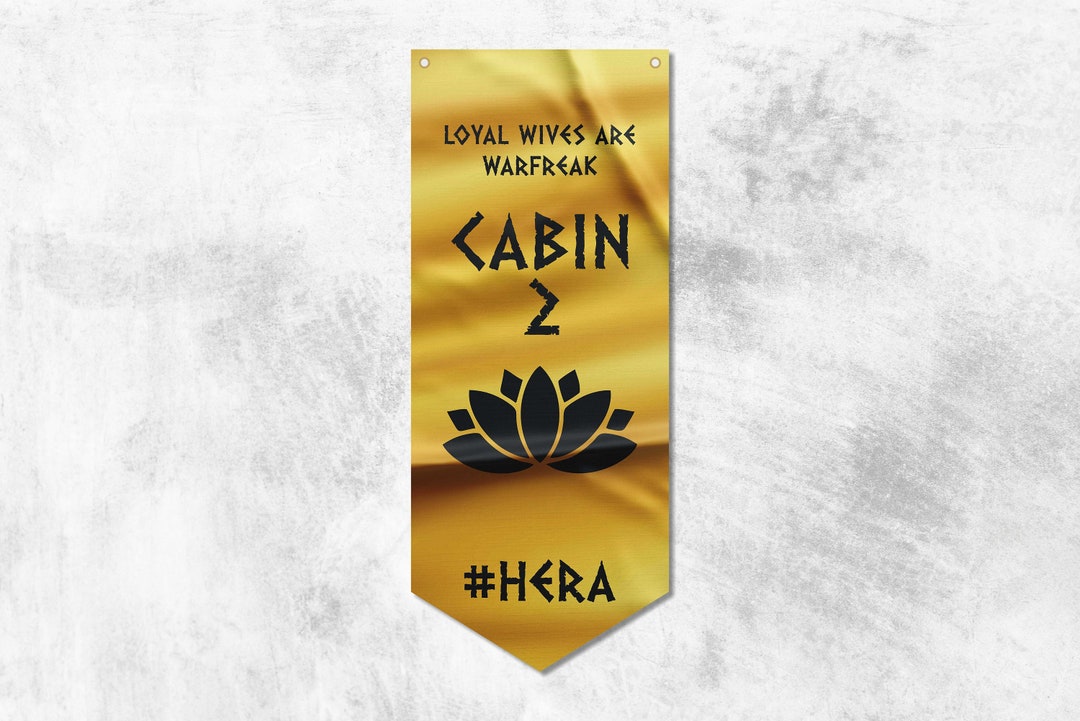 Camp Half Blood Cabins Pennant Flag Banner | Cabin 2 Hera | High ...
