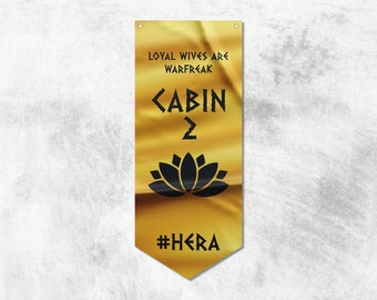 Camp Half Blood Cabins Pennant Flag Banner Cabin 5 Ares High Quality ...