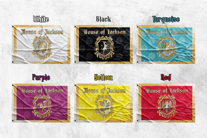 Personalized Medieval Style Family Flags | Custom Flag | Customized ...