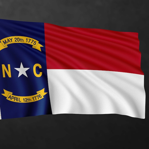 North Carolina Banner Flag - Etsy