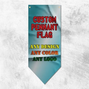 Customizable Pennant Flags | Personalized Swallowtail Pennants | High ...