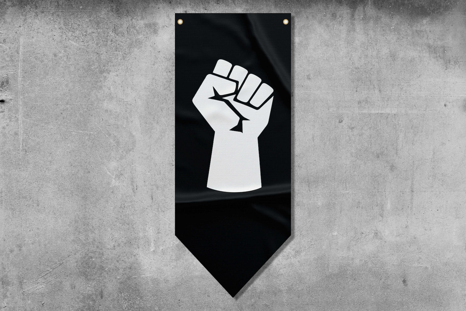 Resistance Fist Pennant Flag – Raised Fist Symbol Banner, Protest Power ...