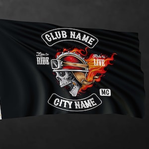 Customized Motorcycle Club Flags | Biker Club Flags | Customized Flags ...