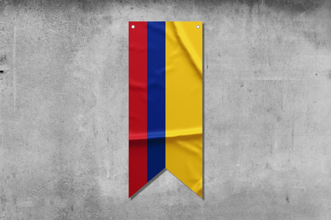 Banderín de bandera de Colombia, Banderín de bandera de país ...
