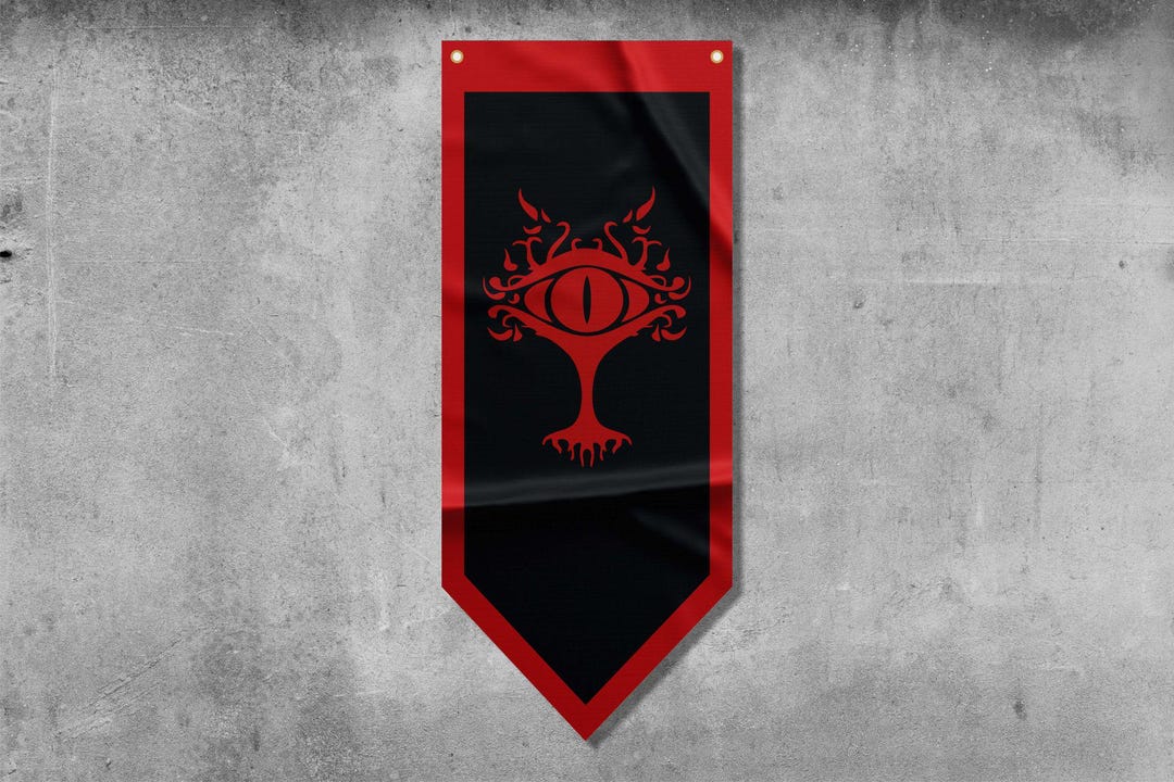 LOTR Eye of Sauron Pennant Flag | High Quality Materials | Size: 50x120 ...