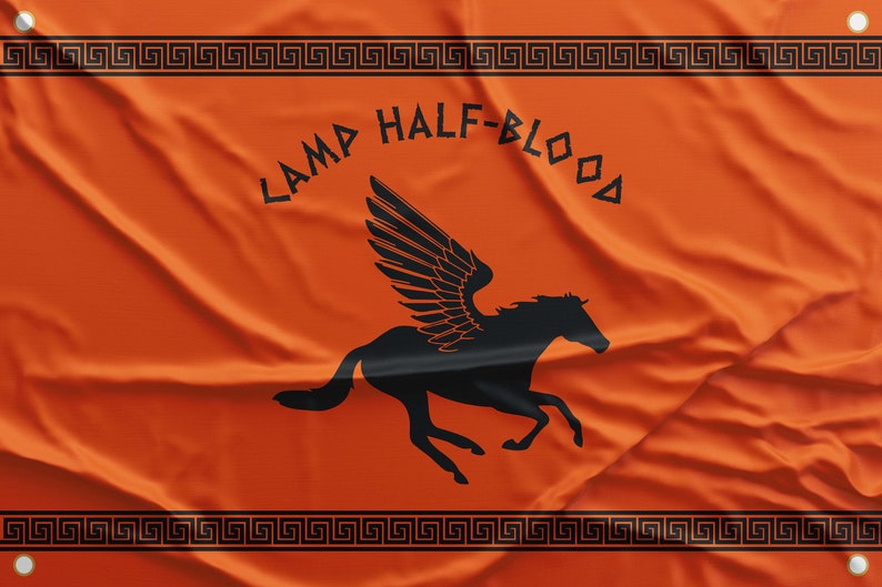 Camp Half-blood Flag Banner Percy Jackson Camp Half-blood - Etsy