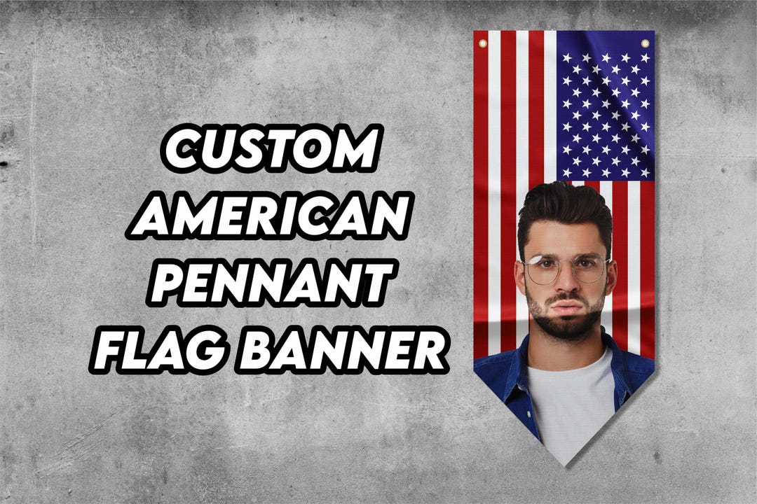 Customizable American Pennants | Personalized Swallowtail Pennant Flag ...
