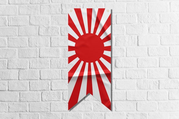 Empire of Japan Pennant Flag Banner Rising Sun Pennant Flag - Etsy