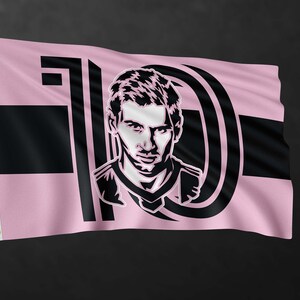 Lionel Messi Inter Miami Flag Banner High Quality Materials - Etsy