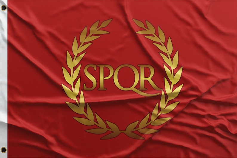 SPQR Roman Empire Flag Banner Historical Flags High - Etsy