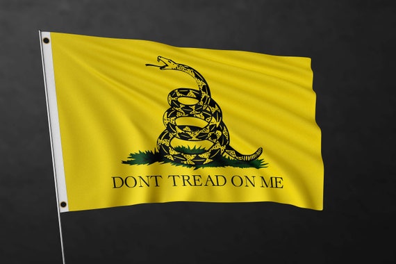 Gadsden Flag Banner Don't Tread on Me Flag High - Etsy