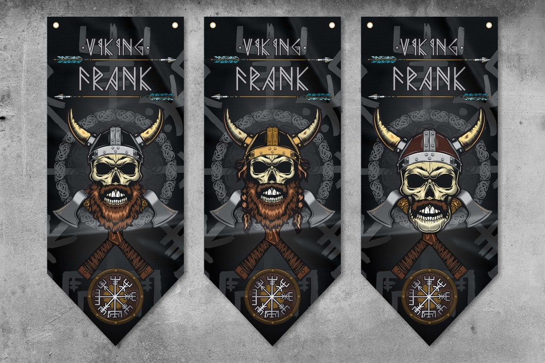 Customizable Viking Style Pennants | Personalized Swallowtail Pennants ...