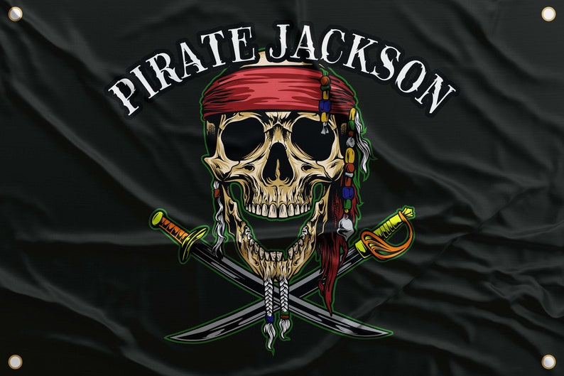 Customizable Pirate Flags Customized Flags Printing High - Etsy
