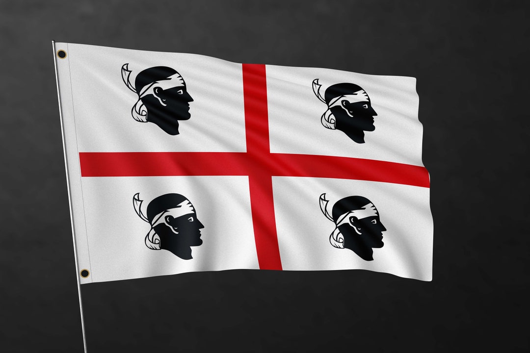 Sardinia Flag Banner | Italy Region Flags | High Quality Materials - Etsy