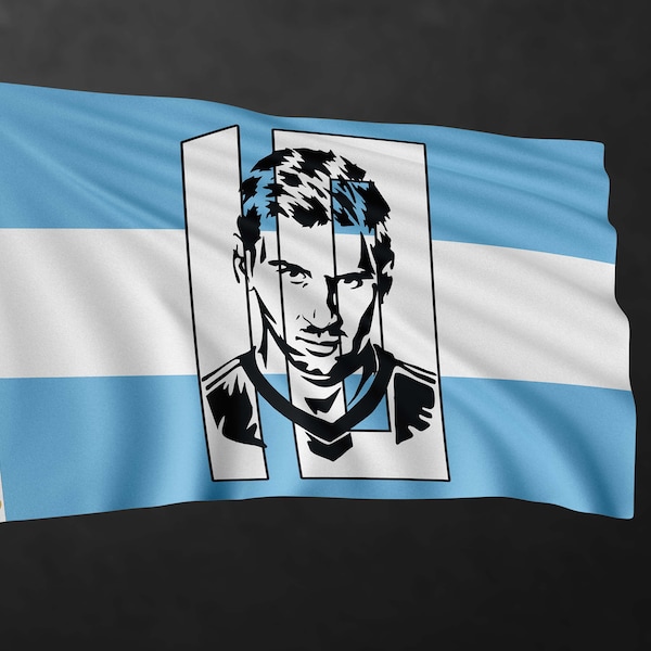 Messi Flag - Etsy
