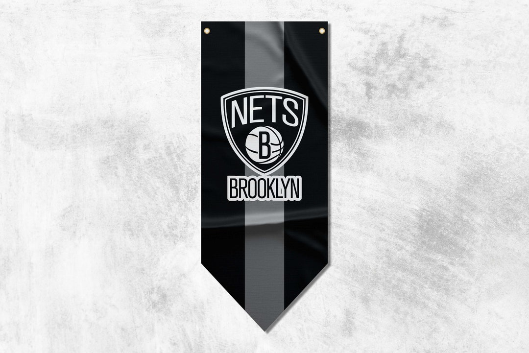 Brooklyn Nets Pennant Flag Banner | Basketball Banner | High Quality ...
