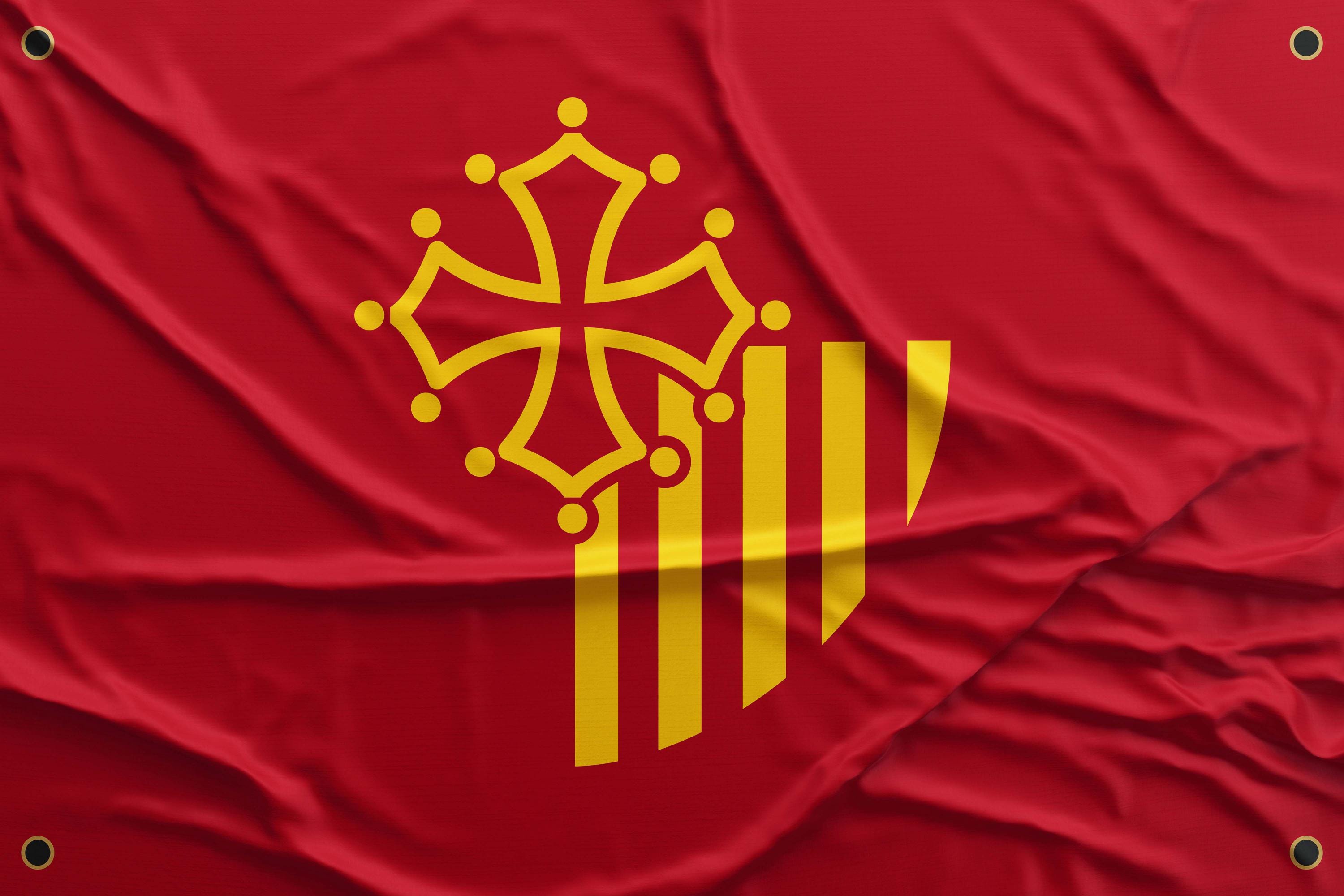 Languedoc-roussillon Flag Banner | France Region Flags | High Quality ...