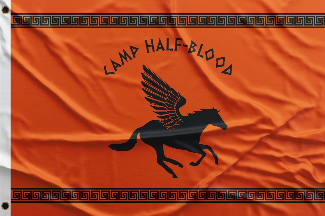 Camp Half-blood Flag Banner Percy Jackson Camp Half-blood - Etsy