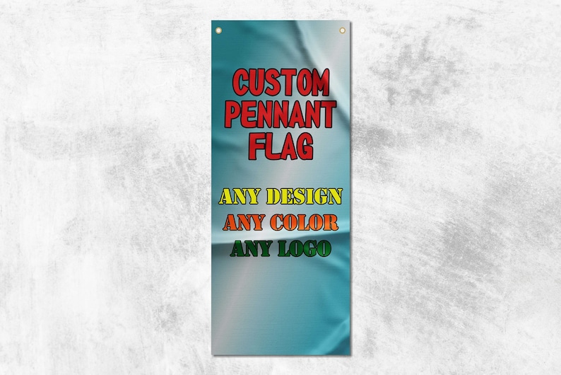 Custom Pennant Flag – Fully Personalized Banner Flag With Custom Bottom ...