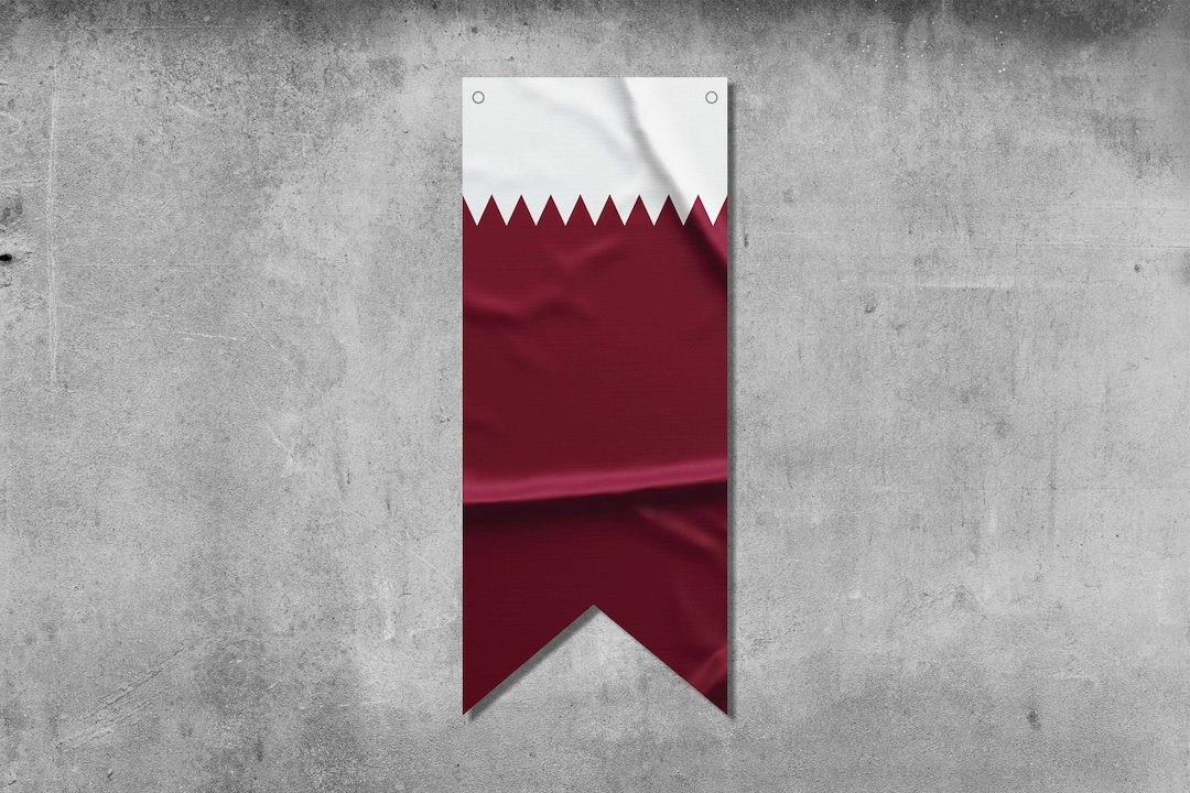 Qatar Pennant Flag Banner | Country Flag Banner | High Quality ...