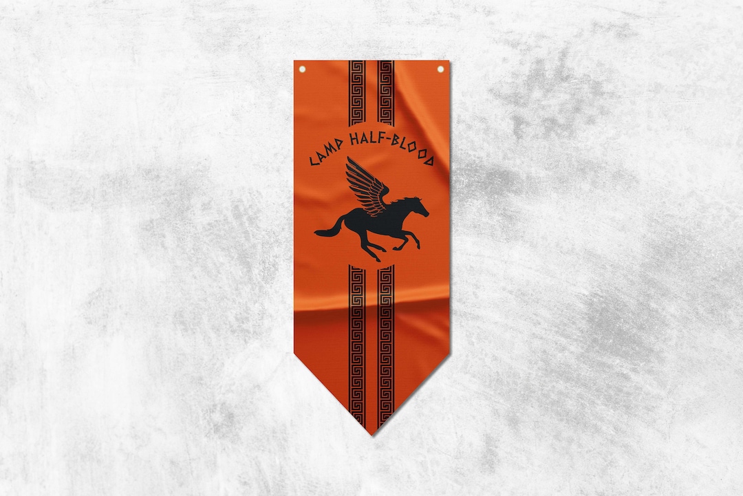 Camp Half-blood Percy Jackson Pennant Flag | High Quality Materials ...