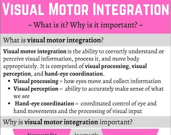 Visual Perception Parent Handout - Etsy