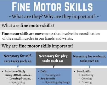 Visual Motor Integration Parent Handout - Etsy