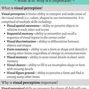 Pediatric Occupational Therapy Parent Handout Bundle - Etsy