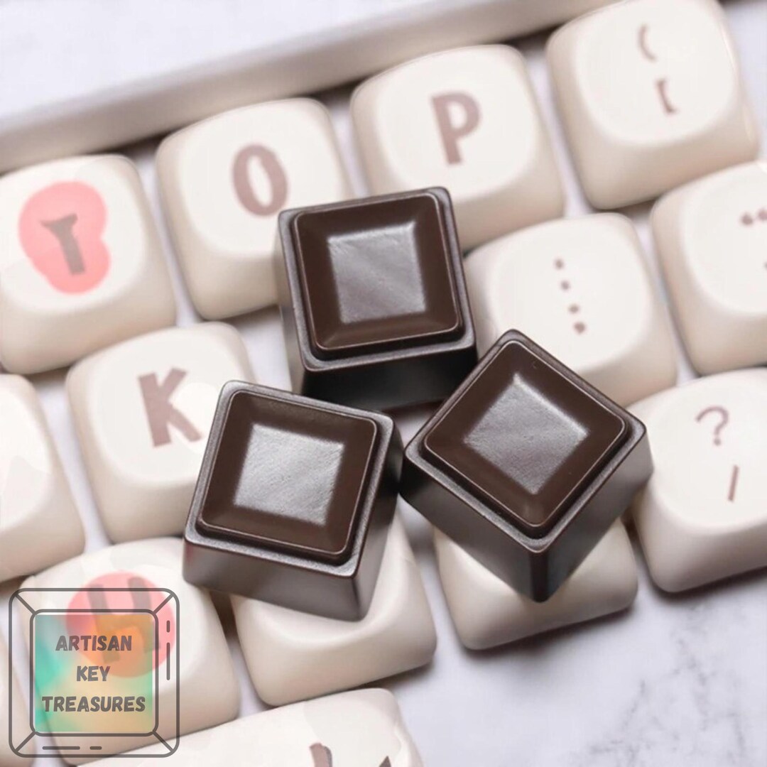 Chocolate Keycap Set: 3D Resin Artisan Keycaps, Coffee Theme - Etsy