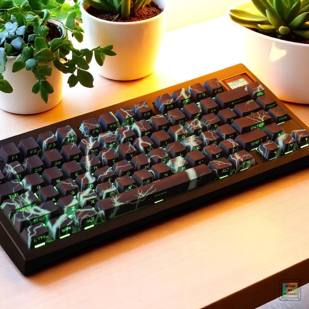 Green Snake Marble Keycap Set: Backlit Cherry Profile, 120 Keys - Etsy