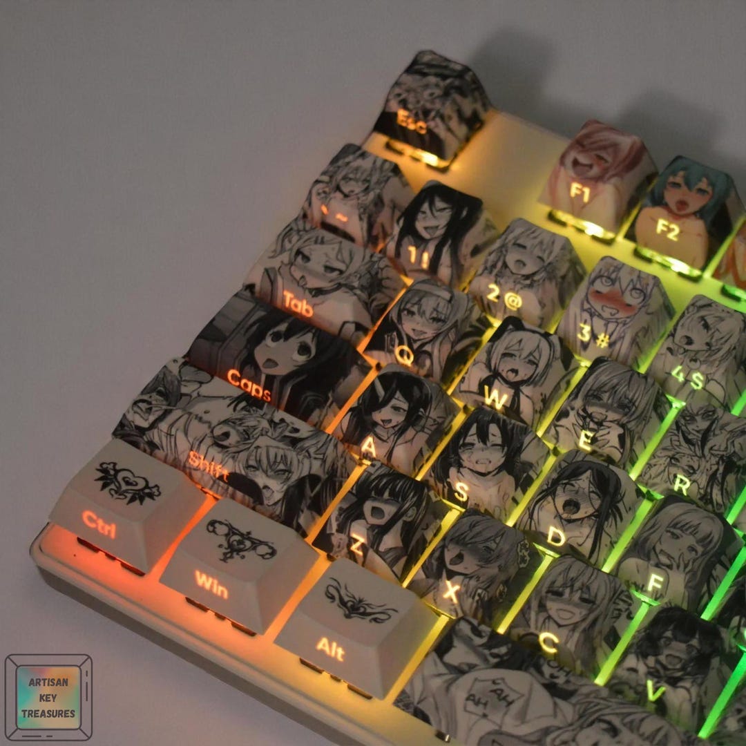135 Keys Fubuki Anime Keycaps Keycap Set Backlit– PBT Keycap Set Dye ...