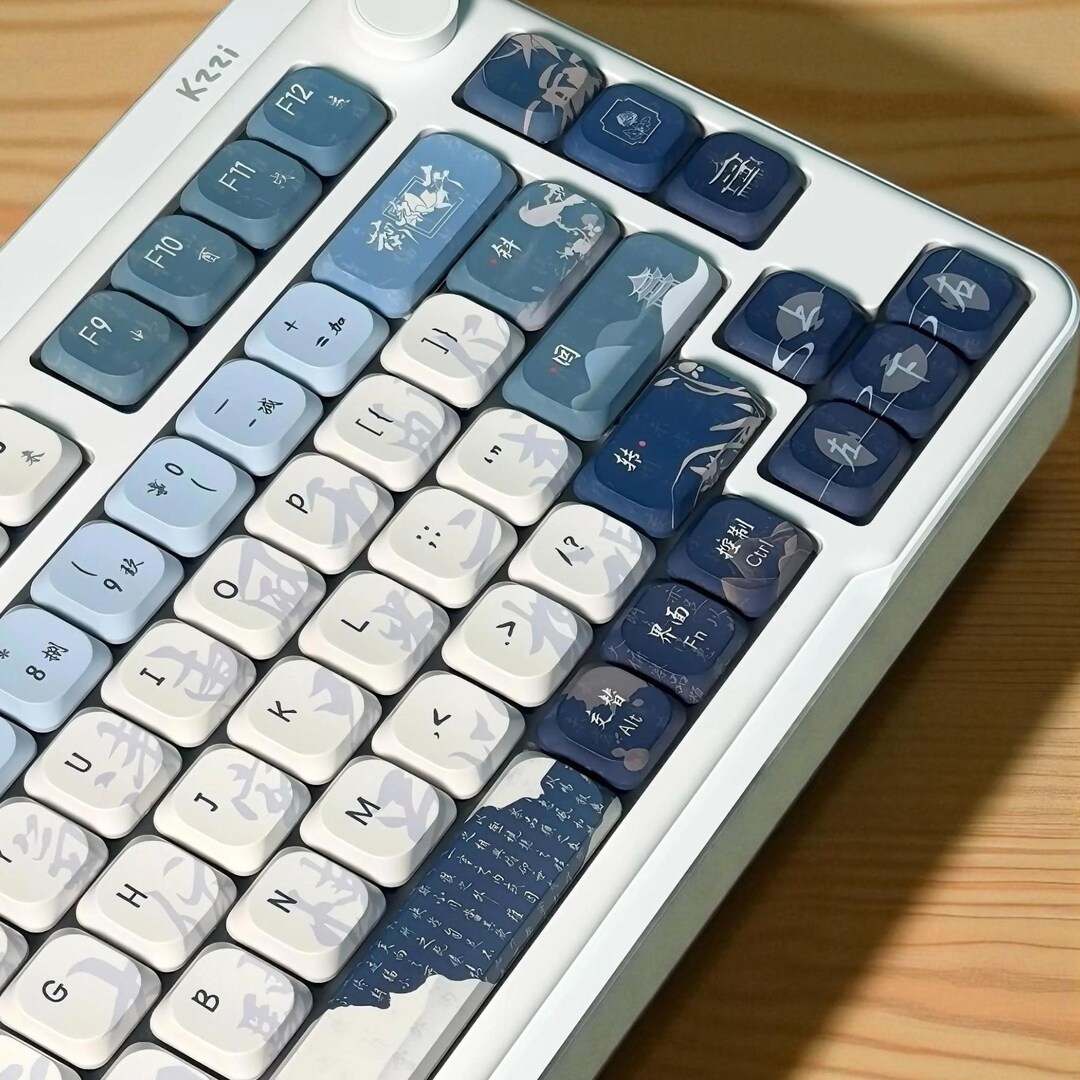 Blue Low Profile Keycap Set: 120-key PBT ADA Keycaps for MX Switch - Etsy