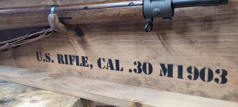 M1 Garand Display | M1903 Rifle Display | Gun Rack - Etsy
