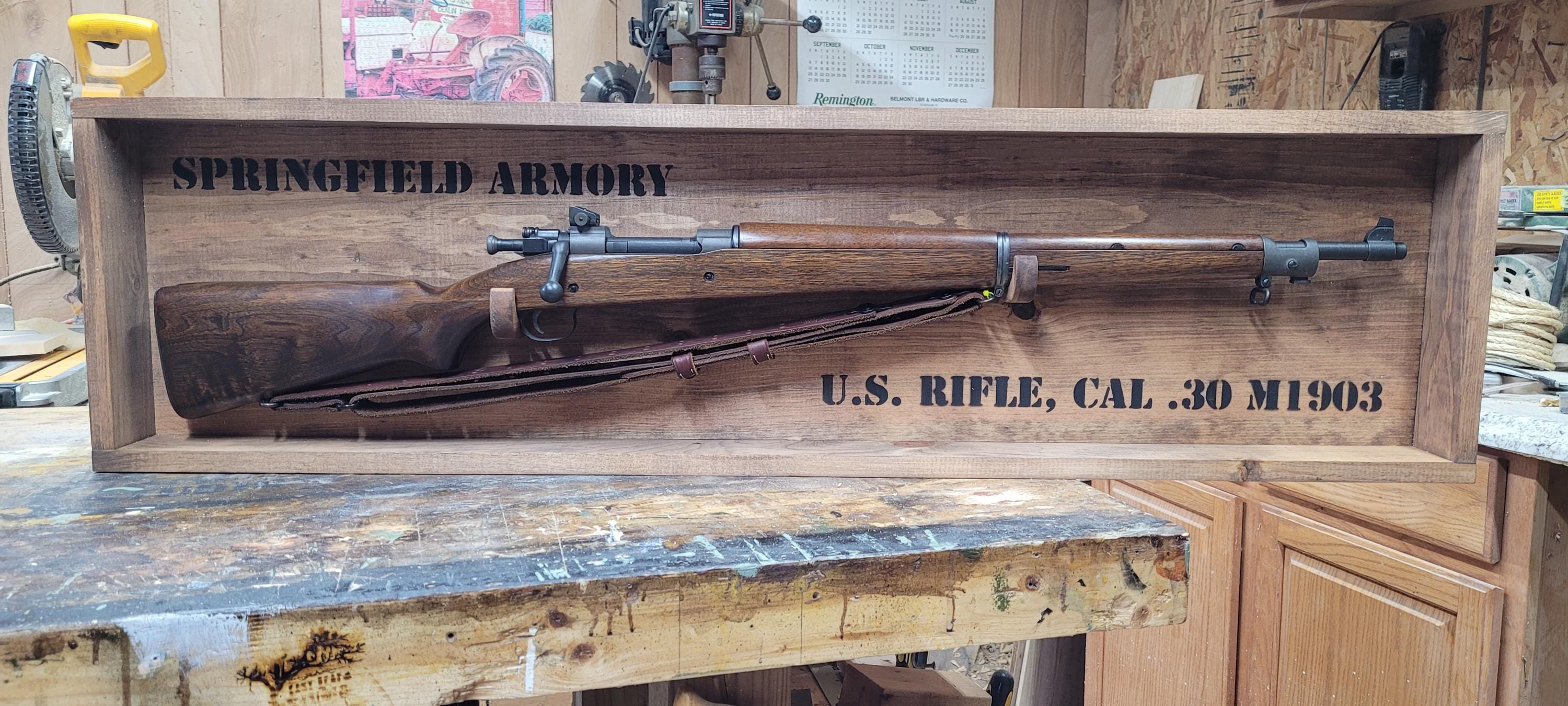 M1 Garand Display | M1903 Rifle Display | Gun Rack - Etsy