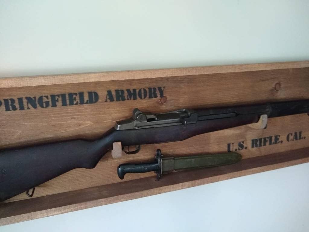 M1 Garand Display | M1903 Rifle Display | Gun Rack - Etsy