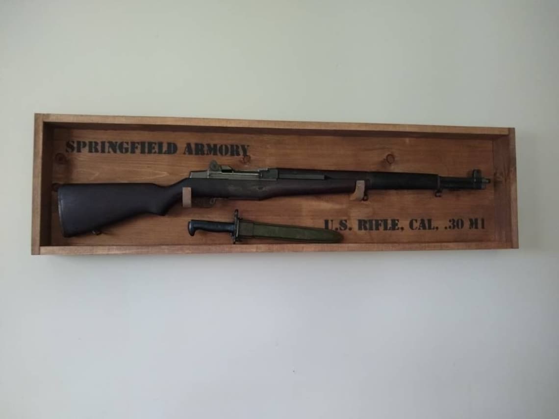 M1 Garand Display | M1903 Rifle Display | Gun Rack - Etsy